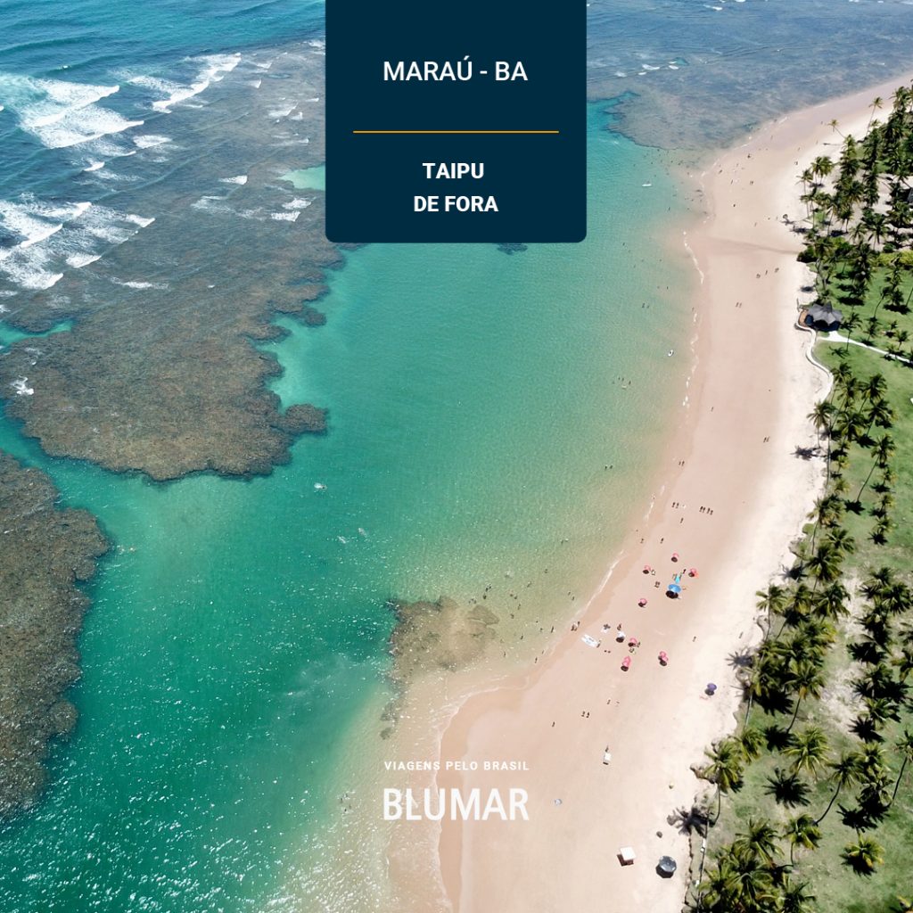 Lugares com mar azul turquesa no Brasil - Blumar Turismo
